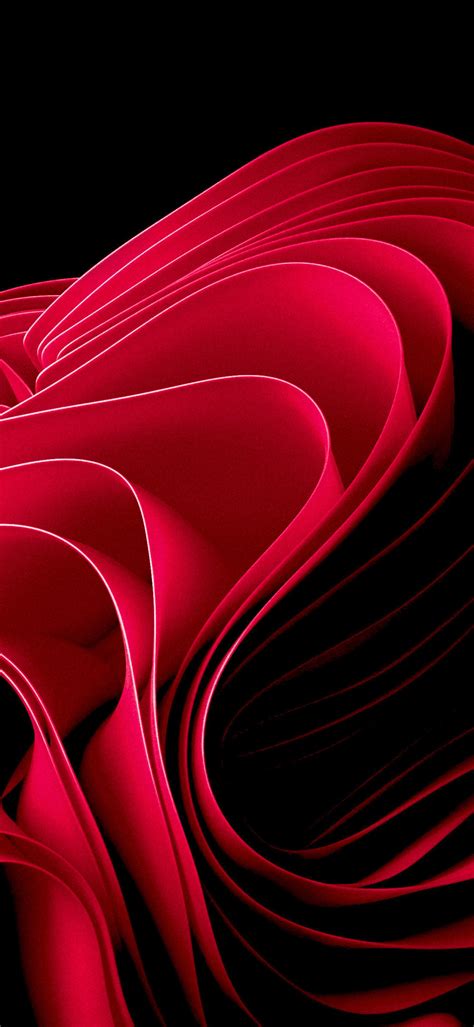 Windows 11 Wallpaper 4k Red Abstract Stock