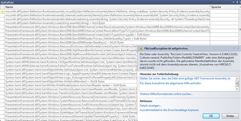 c fileloadexception at referenced assembly stack overflow