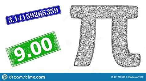 grunge 3 14159265359 stamps and polygonal mesh pi greek lowercase