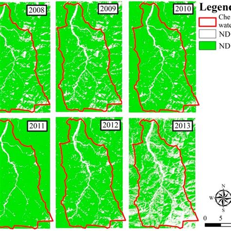Normalized Difference Vegetation Index Ndvi Values For Images During