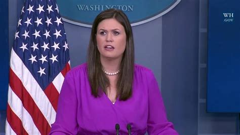 Sarah Huckabee Sanders Gets Critical With The Press
