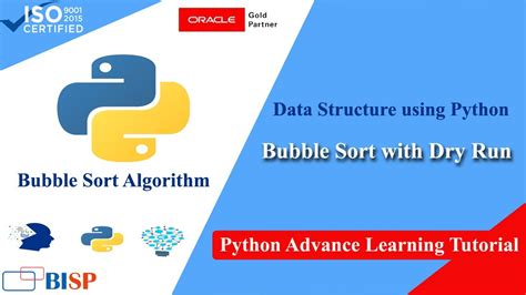 bubble sort in python basics of python data structure