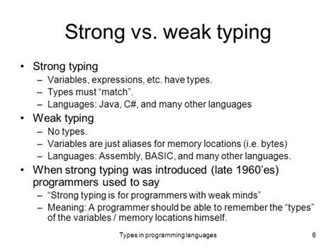 strong vs weak typing ryan lowe