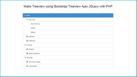 make treeview using bootstrap treeview ajax jquery with php webslesson