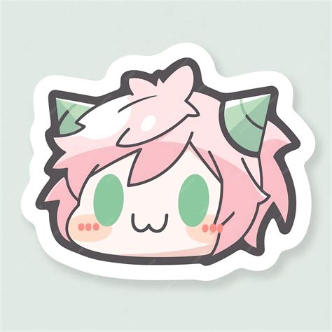 Kawaii Chibi Anime Girl Stickers Cute Simple Y Minimal Delights