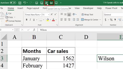 speak cells to audit your data in excel youtube