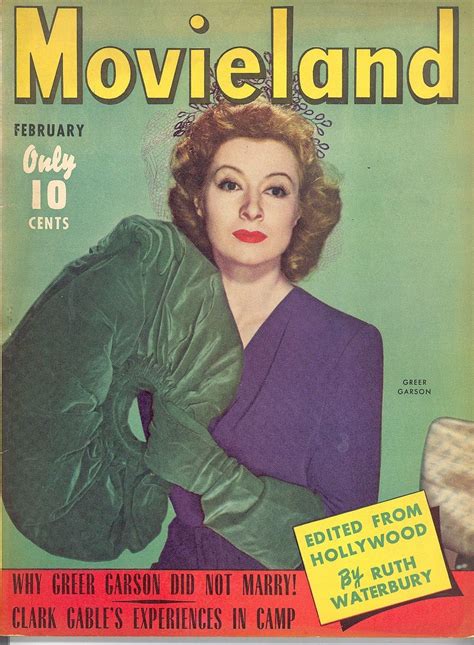 Greer Garson Movieland Magazine Feb 1943 Greer Garson Hollywood