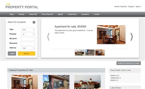 php real estate scripts real estate script demo