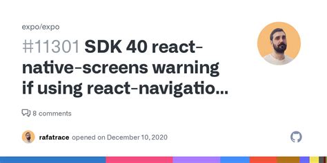 sdk 40 react native screens warning if using react navigation v4