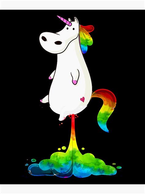 Cute Unicorns Rainbow Gay Pride Lgbt T Shirt Poster By Sondinh