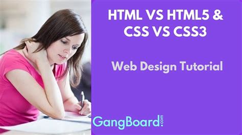 html vs html5 and css vs css3 web design tutorial for beginners youtube