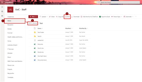 syncing a sharepoint storage area with your device support and