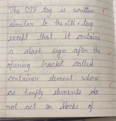 differentiate between container elements and empty element in html