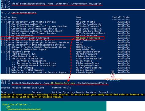 powershell installing and configuring active directory vgeek tales