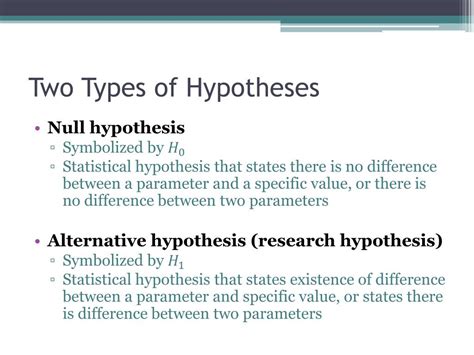 Ppt Hypothesis Testing Powerpoint Presentation Free Download Id