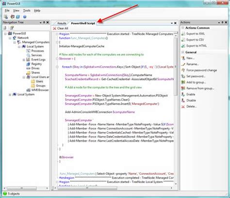 using gui to script powershell with powergui