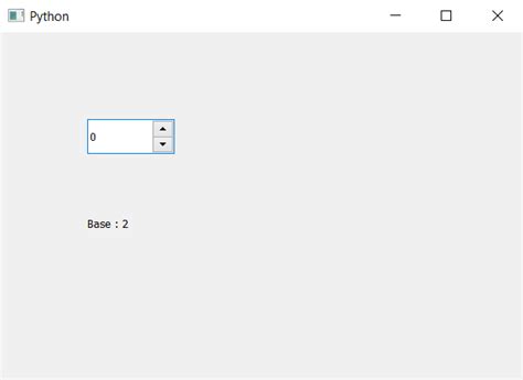 pyqt5 qspinbox access display integer base geeksforgeeks