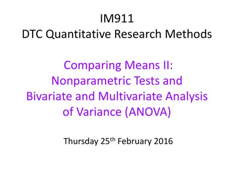 im911 dtc quantitative research methods comparing means ii
