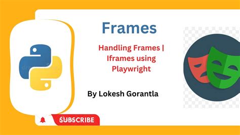 python playwright beginner[2023] part 12 handle frames iframes in