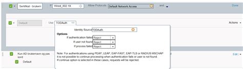 cisco ise authentication fails but client still authorized cisco