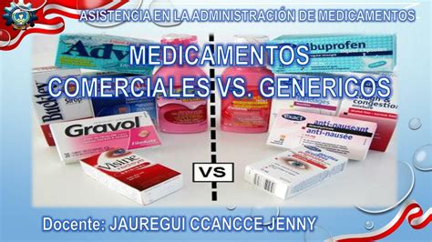 Medicamentos Comerciales Vs Medicamentos Genéricos Jenny J Jauregui