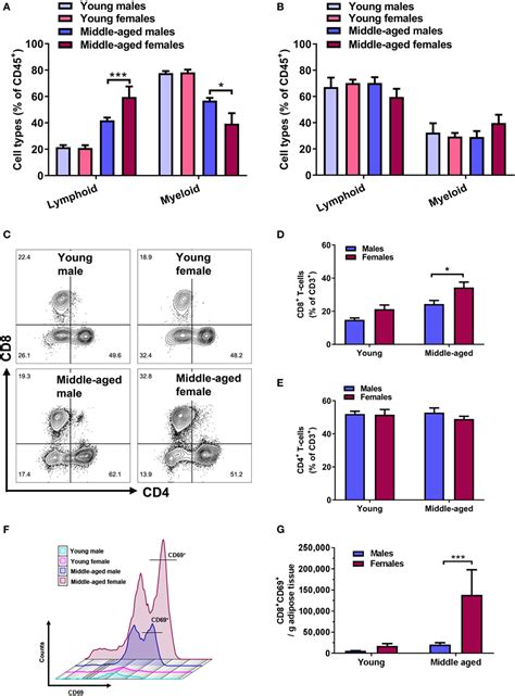 Frontiers Sex Differences In Adipose Tissue Cd8 T Cells And