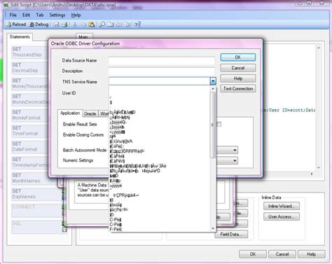 linking qlikview and oracle using odbc