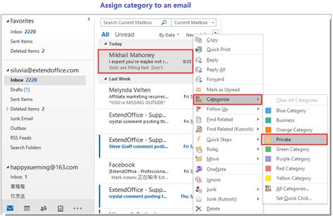how to categorize emails in outlook automatically kopmundo
