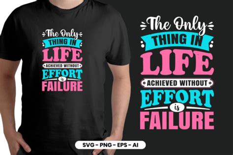 Inspirational Quote T Shirt Design Svg Graphic By Rajjqueen · Creative