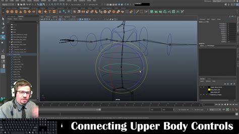 autodesk maya 2019 connecting the upper body controls to the joints