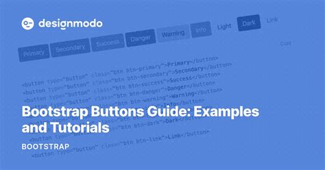 bootstrap buttons guide examples and tutorials designmodo