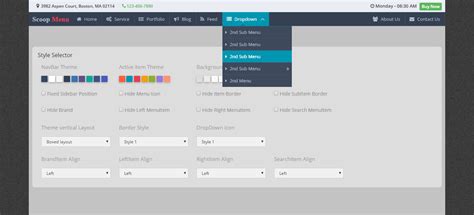 dropdown sidebar menu responsive bootstrap navigation by
