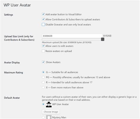 how to disable gravatar author images and add your own elegant themes