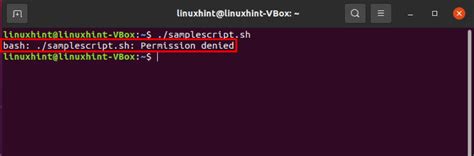 how do i fix shell script permission denied in linux