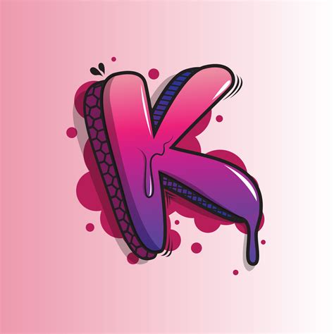 Graffiti Letter K Premium Vector Illustration 16699663 Vector Art At