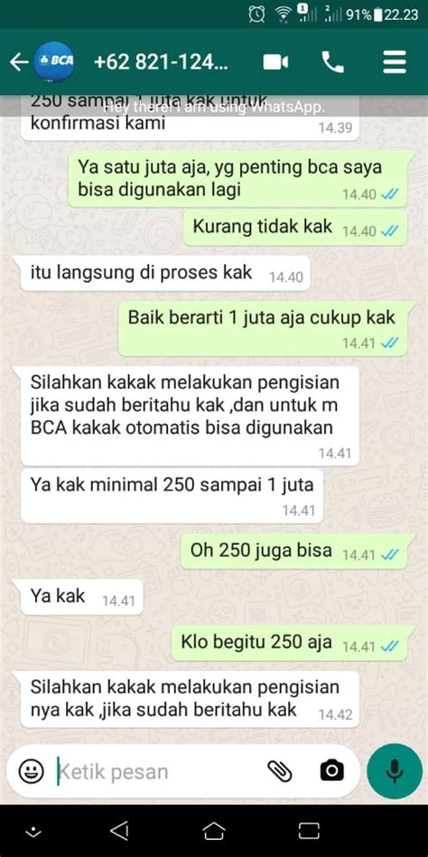 Modus Penipuan Mengatasnamakan Halobca Di Twitter Yang Berlanjut Ke