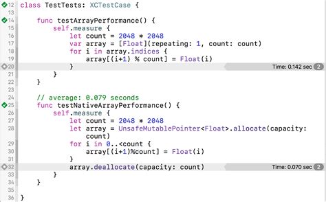 ios swift array accessors 5 times slower than native arrays which
