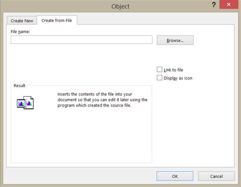 insert an object in your excel spreadsheet excel