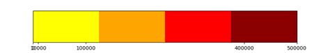python matplotlib colorbar how to manually set the intervals