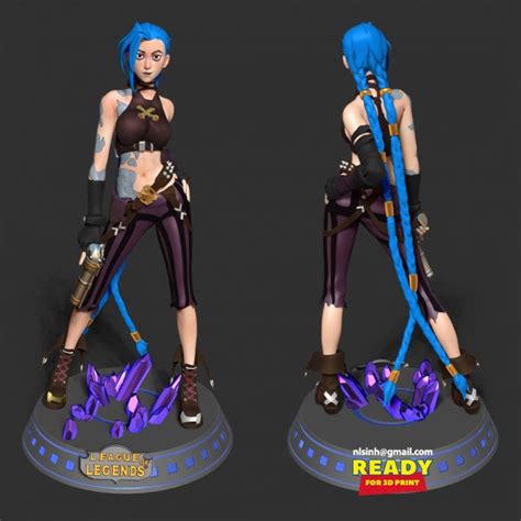 Jinx Arcane 3d Print Model In Woman 3dexport