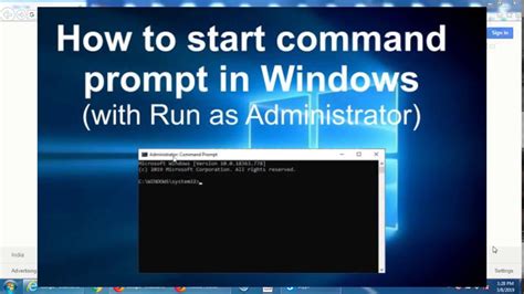 how to open command prompt in windows youtube
