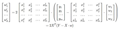 mathematical derivation pure python implementation of machine