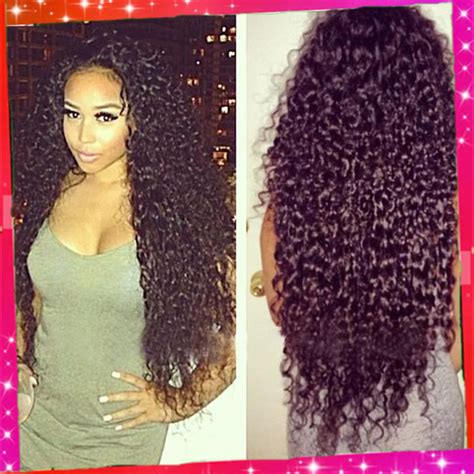 7a Curly Virgin Brazilian Front Lace Wig Glueless Full Lace Human Hair