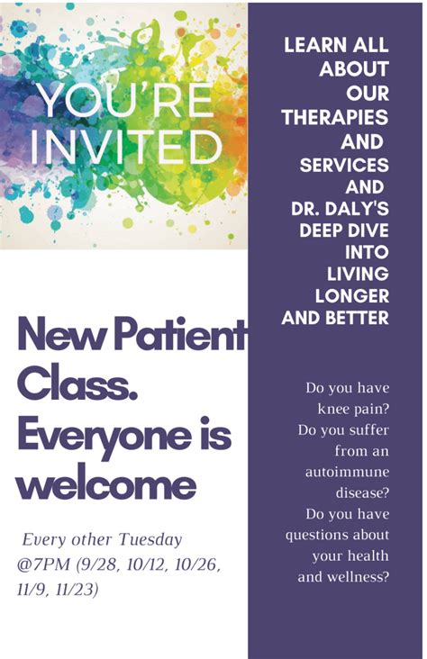 New Patient Class Daly Chiropractic Titusville Florida
