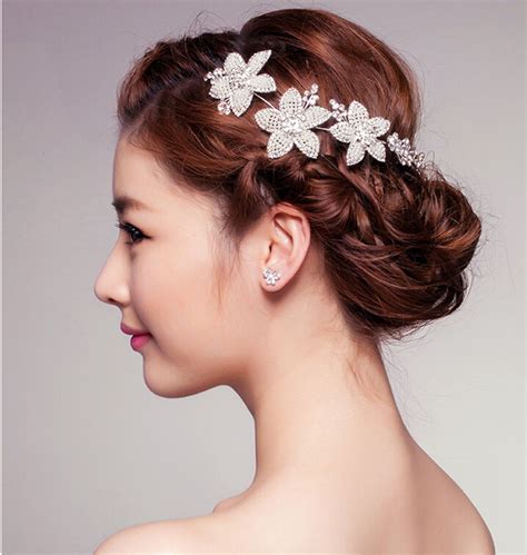 Wedding Jewelry Rhinestone Crystal Hair Applique Tiara Bridal Wedding