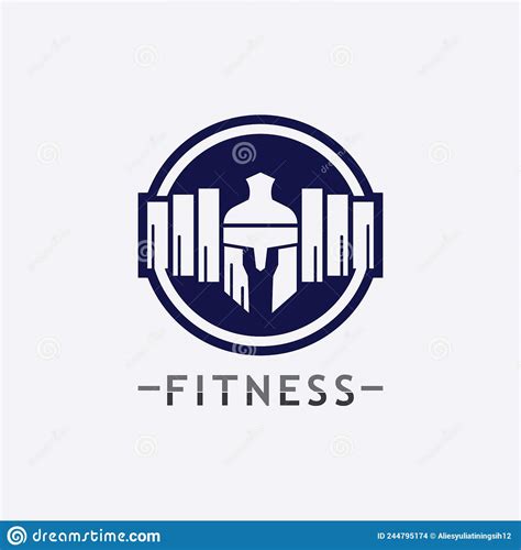 Fitness Logo Design Vector Illustrationicon Stock Illustration