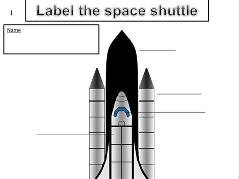 ks1 and 2 label the space shuttle label the space rocket label the