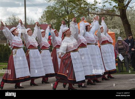 Estonia Luganuse Kivili 05 28 2022 Summer Event A Group Of Women In
