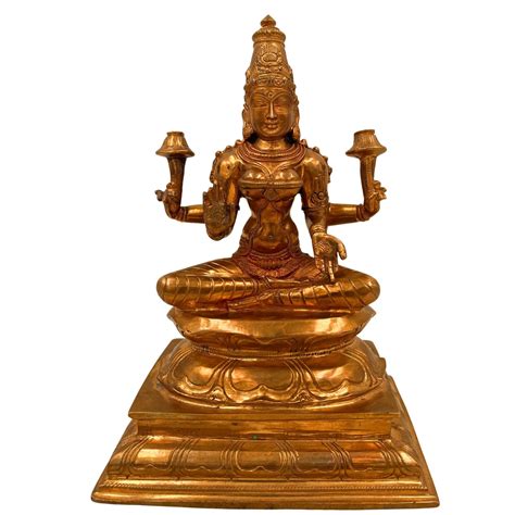 Bhunes Bronze Goddess Lakshmi Panchaloha Idol Sri Devi Statue