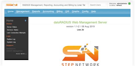 freeradius mysql and daloradius server on ubuntu 18 and above step network